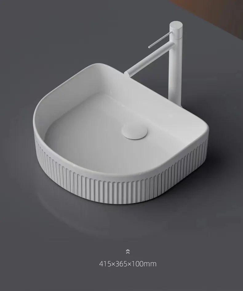 Lavabo Modern Ceramic Bathroom Sink - Countertop Art Basin