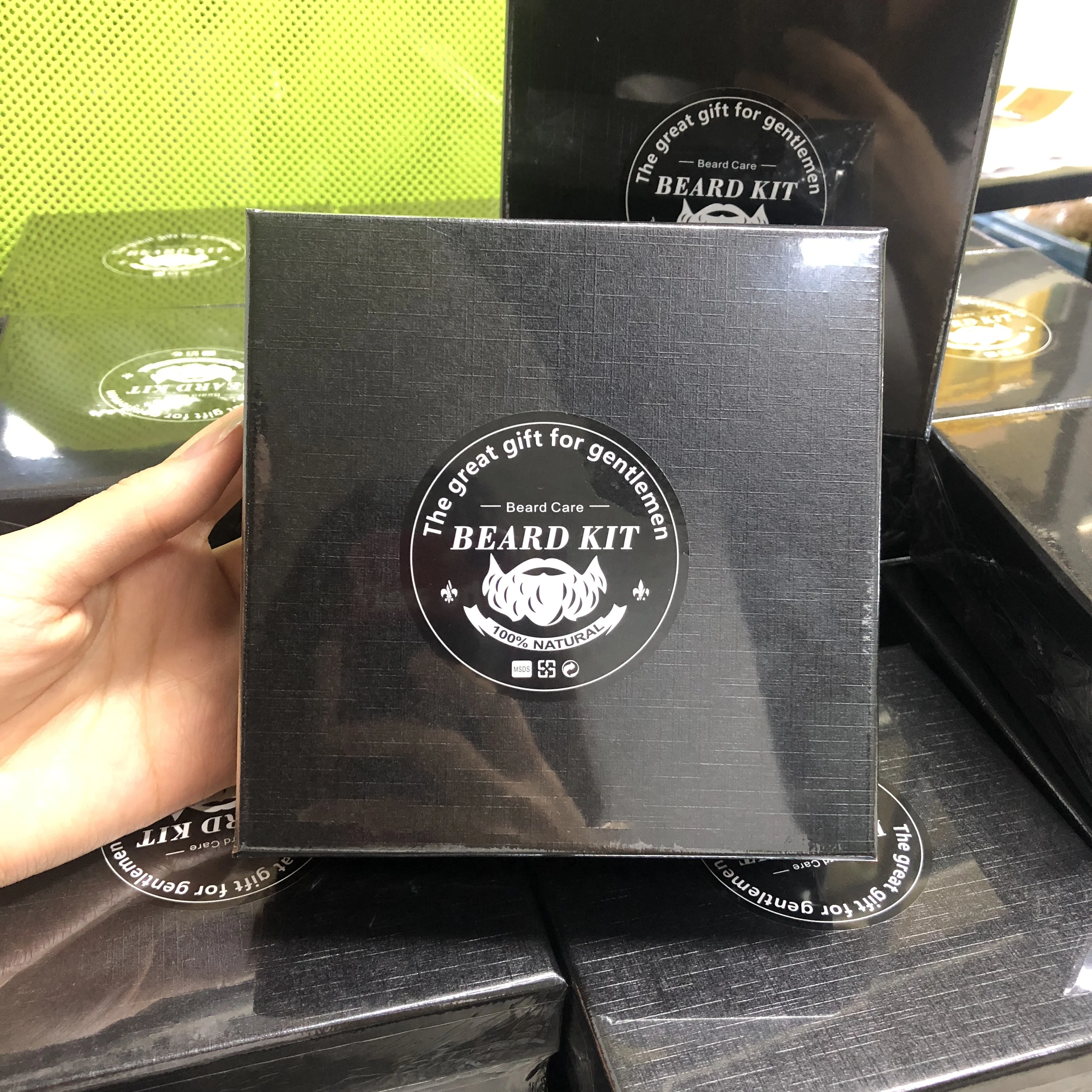 Private Label Natural Organic Beard Grooming Men Gift Set