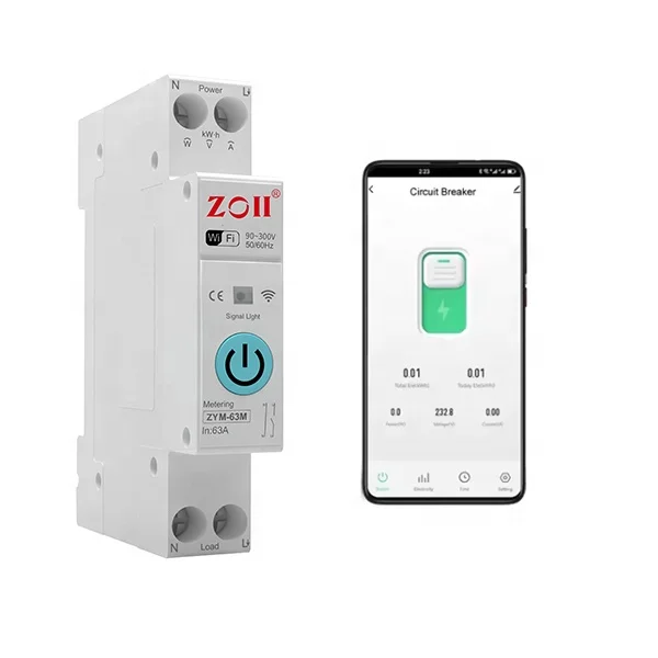 Smart Life Wifi Mcb Mini Electricity Meter 1p 63a 110v 220v 6ka Circuit ...