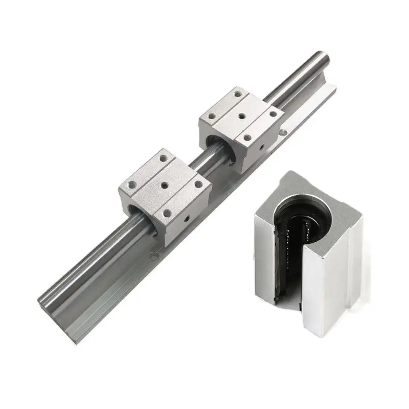 Gogo Cylindrical Guide Linear Light Shaft Slide Rail Slider Sbr10 Sbr12 ...