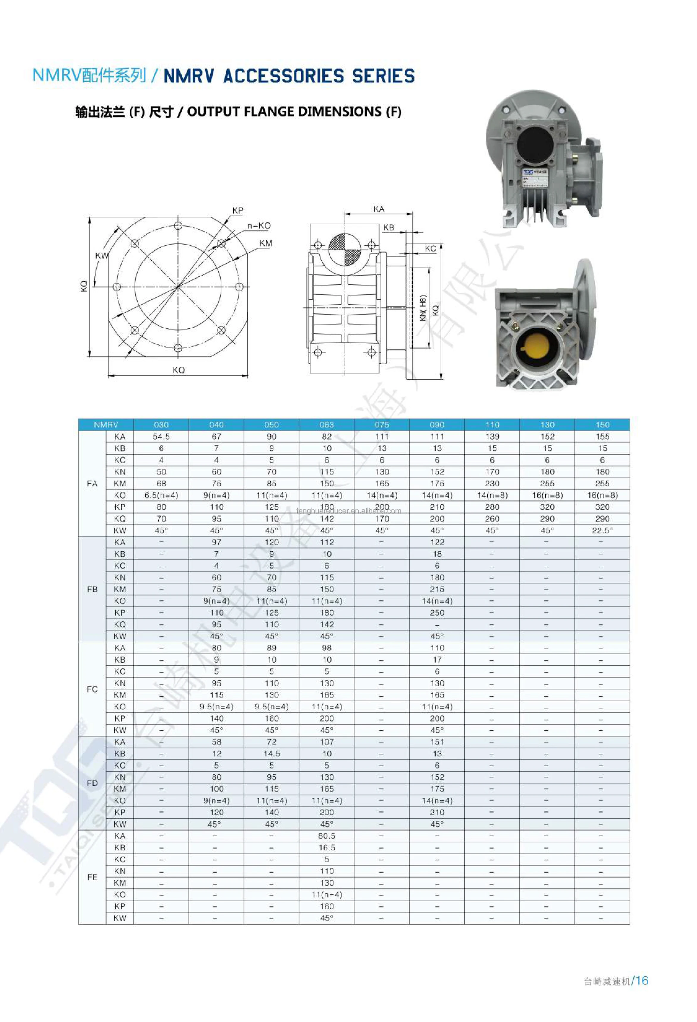 NMRV030 Worm Gear Reducer - High Efficiency & Versatility