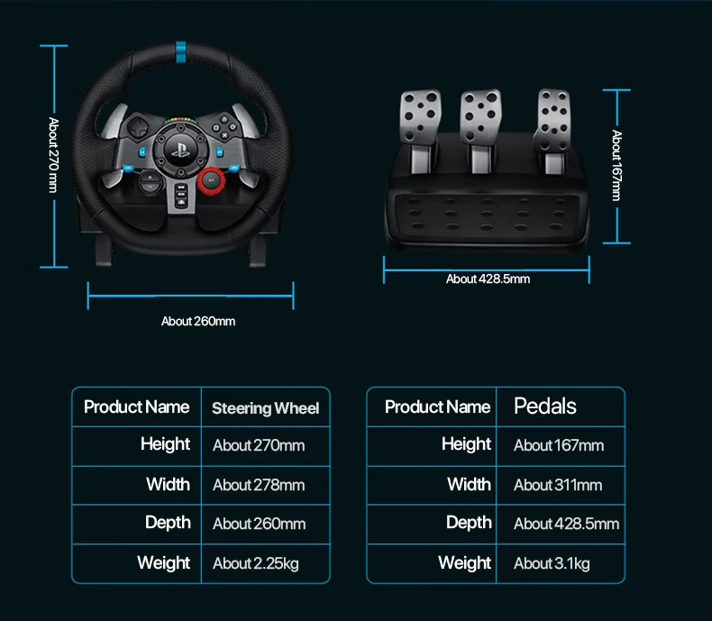 Logitech G29 Steering Wheel - Ultimate Racing Experience