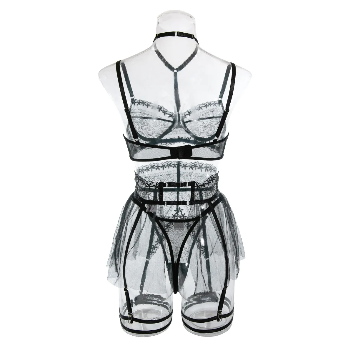 Black Embroidery Tutu Sexy Shemale Lingerie Belly Dance Sexy Sets Buy