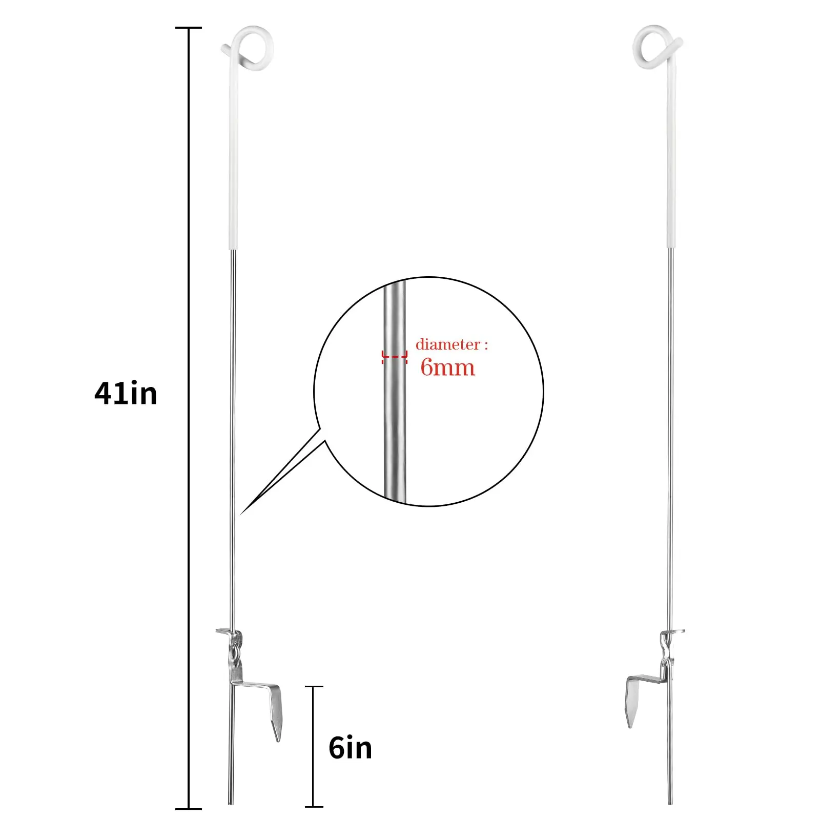 Modern Galvanized Spring Steel Electric Fence Step-in Pigtail Post for ...