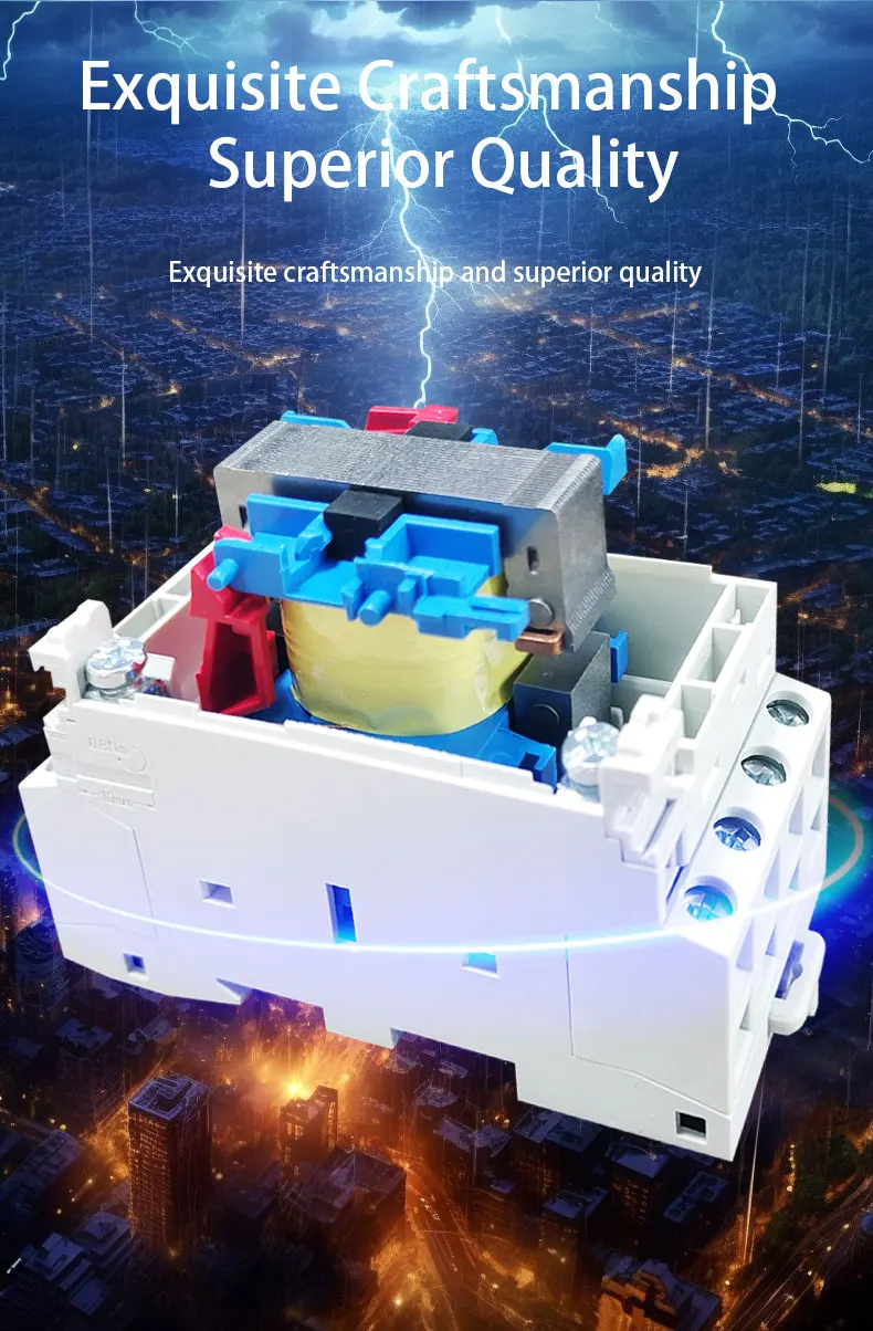 3NC AC Contactor Modular Contactor 3 Phase 20A 400V Modular 220v Coil ...