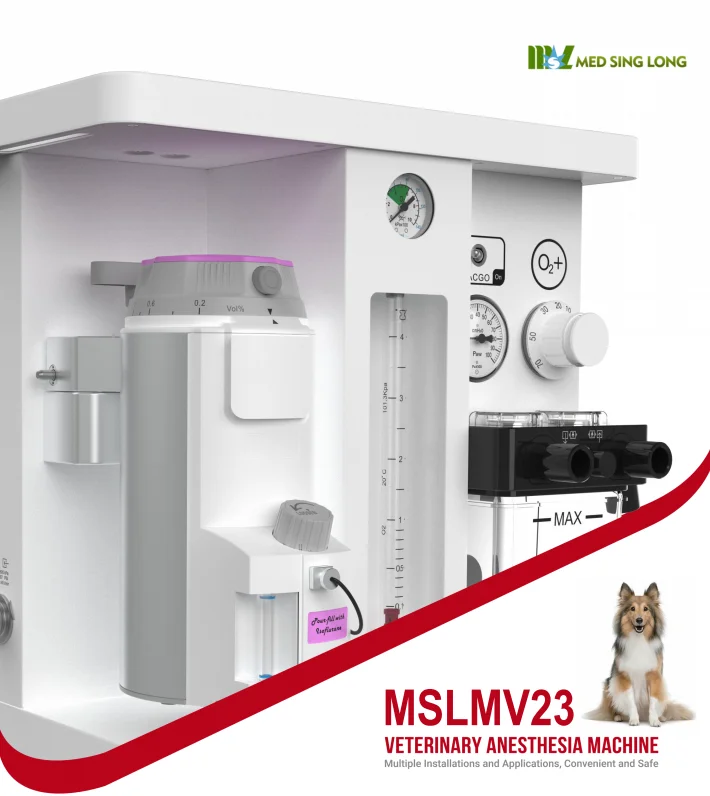 Built-in Bellows and Breathing Circuit Portable Anesthesia Machine Wato ...