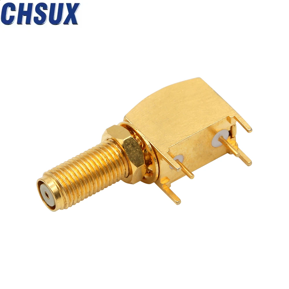 Gold Plated Bma Female Jack Flange 2-hole Panel Mount Straight Rf ...