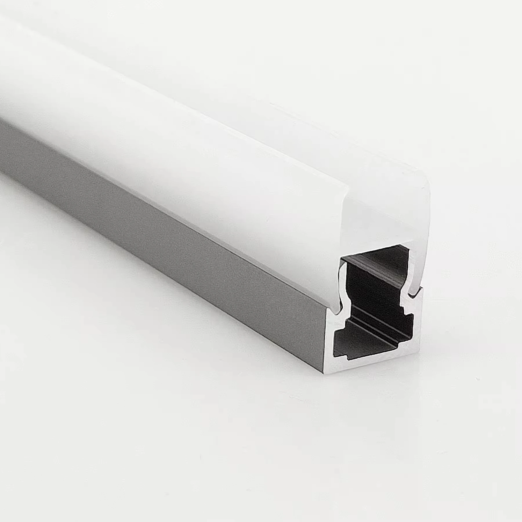 Laminated aluminum LED profile 8 mm glass shelf lamp rear splint clamp ...