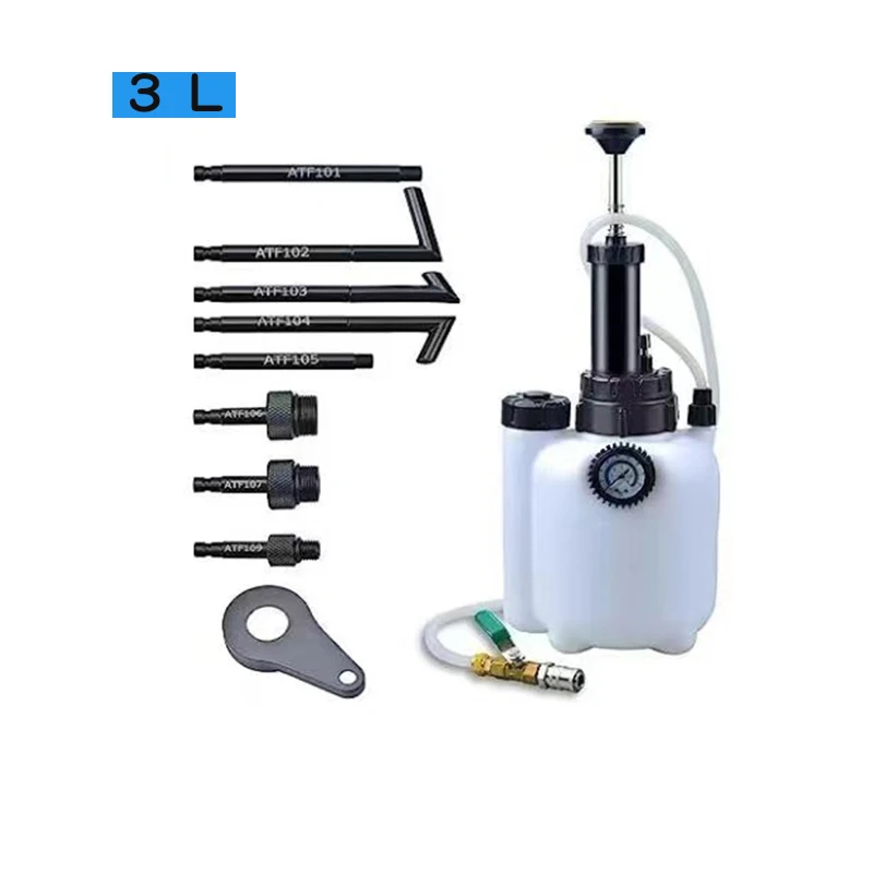 Manual Brake Clutch Fluid Bleeder Kit Oil Change Bleeding Tool Set With ...