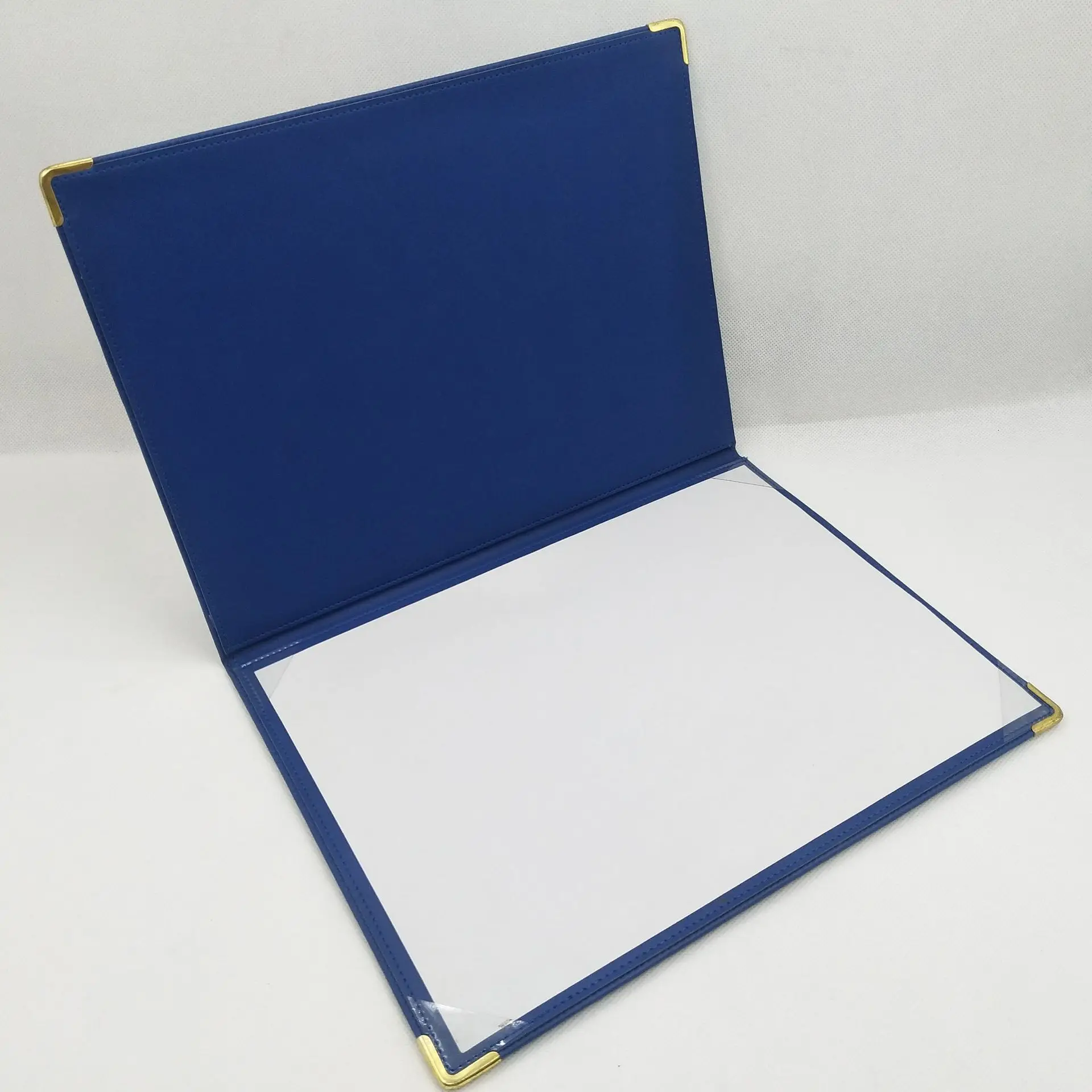 Custom A4 A5 Size Hardcover Document Pu Leather File Organizer Folder ...