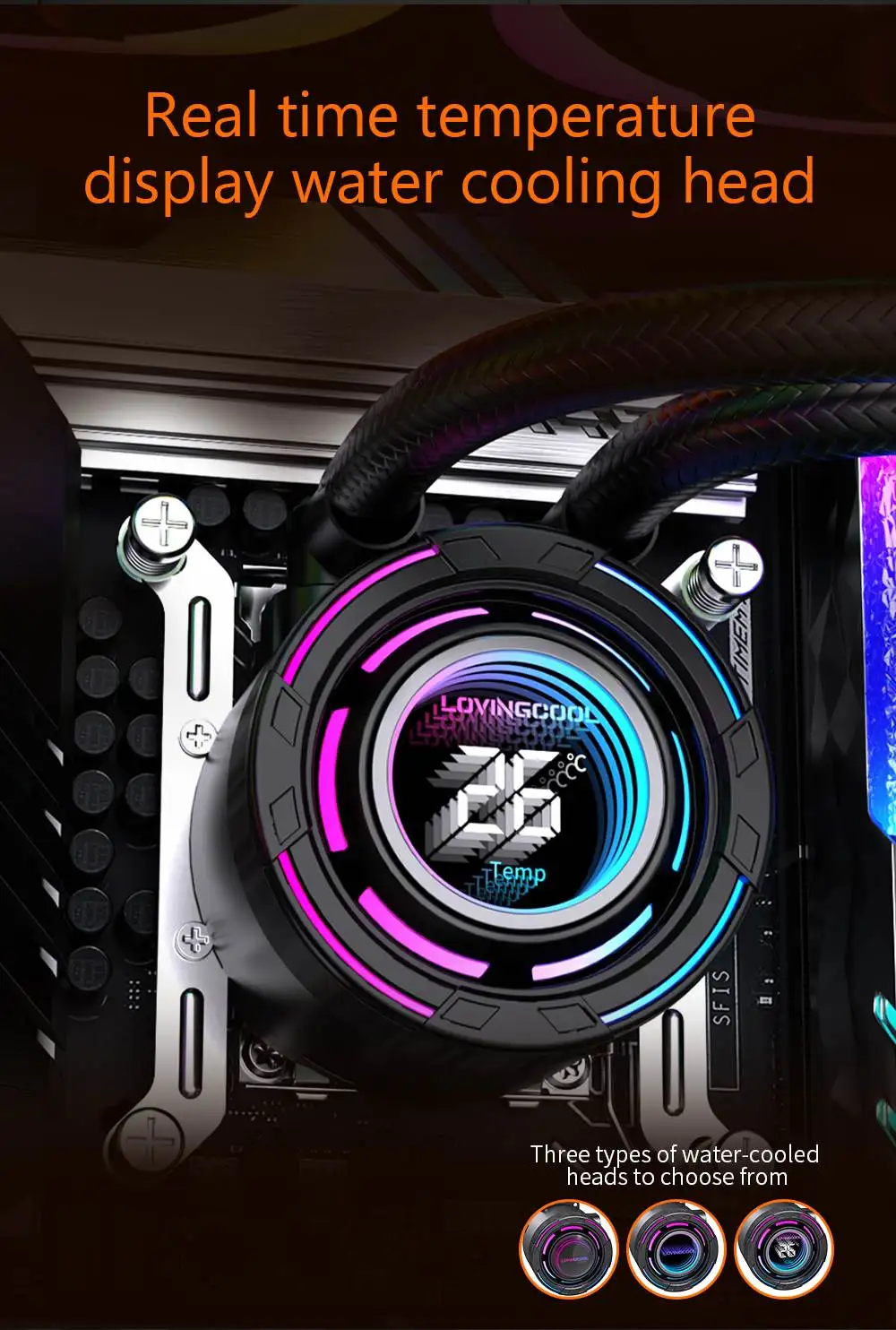 Lovingcool CPU Water Cooler - Efficient 240mm Liquid Cooling