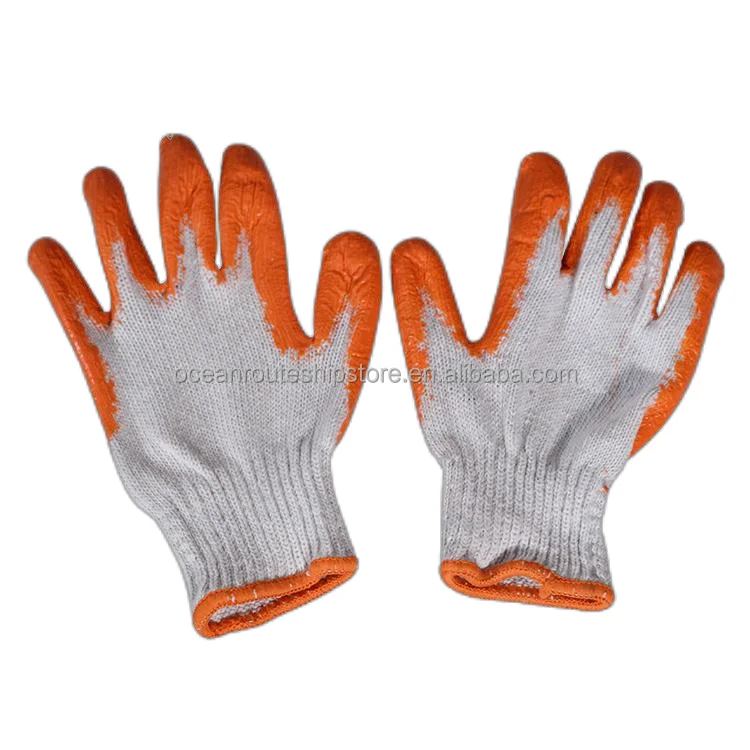 Rubber Coated Working Gloves - Durable Industrial Gear