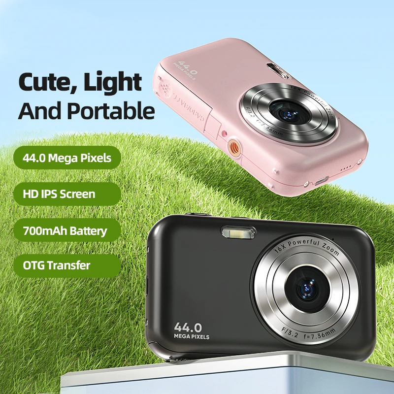 16X Digital Zoom FHD 1080P Portable Mini Digital Camera Compact Point ...