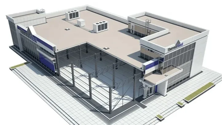 Large-span Fast Build Prefab Gable Frame Construction Metal Building ...