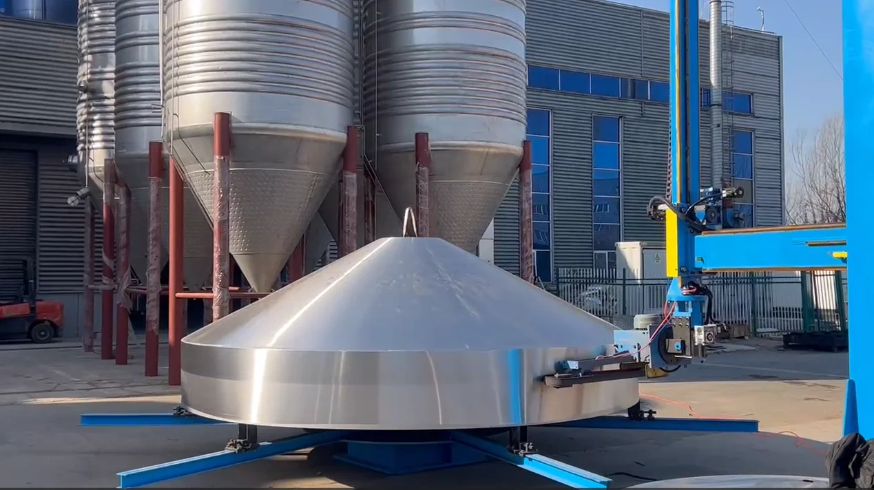 Heavy Duty Dual Use Metal Stainless Steel Tank Dished Head Polishing ...