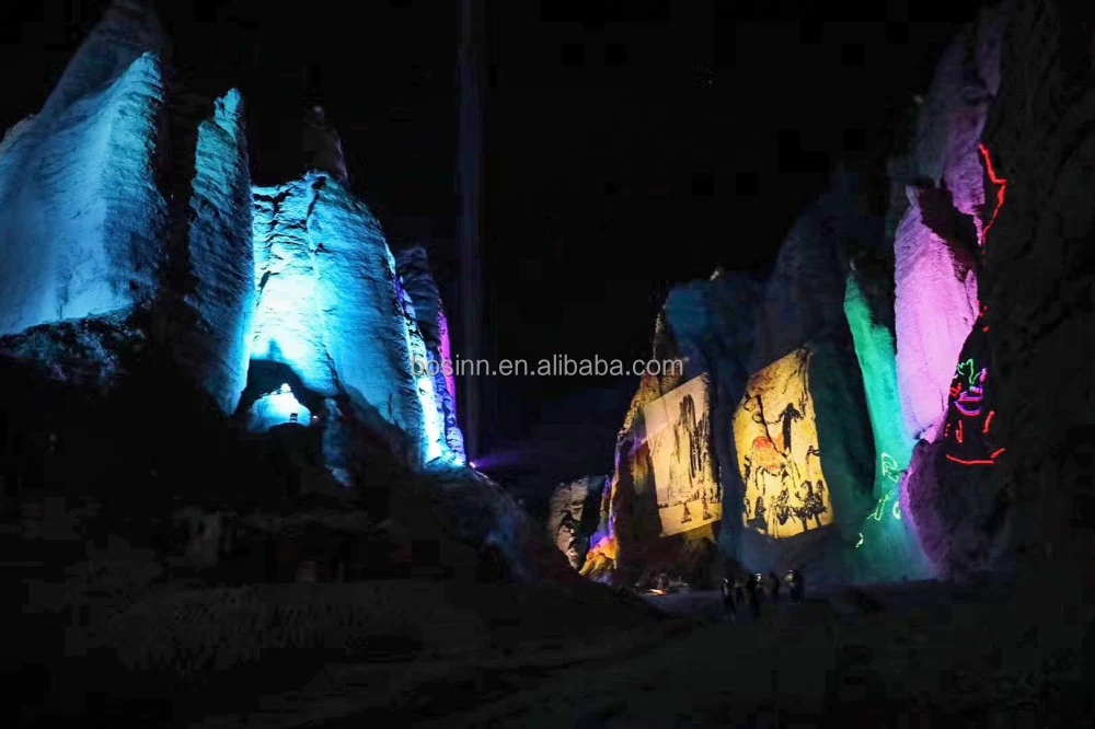 Skyscraper Photowall Live 3D Advertising Lights Logo Building Projector ...