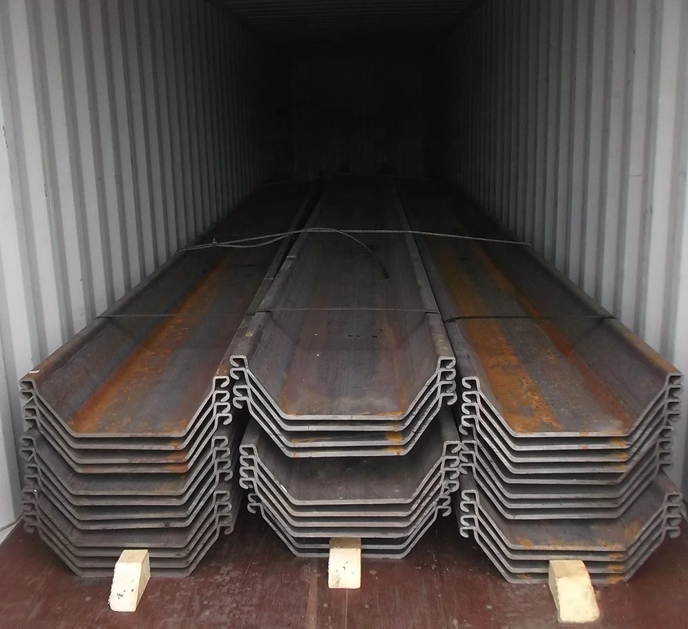 Single Steel Corner Sheet Pile - Buy Used U Steel Sheet Pile,Single ...