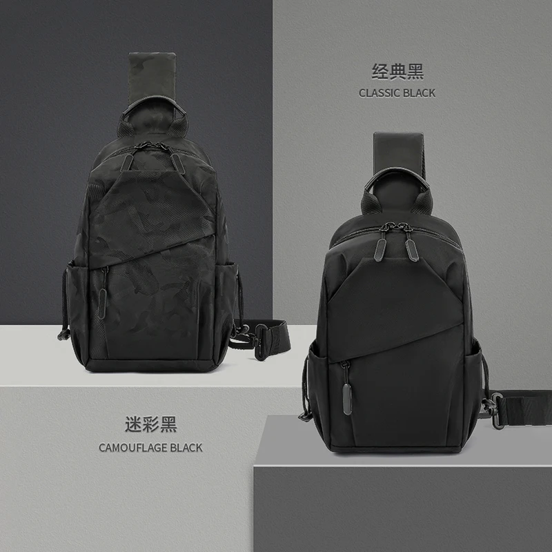 High Quality Men's Chest Bag Fashion Waterproof Polyester Sling ...