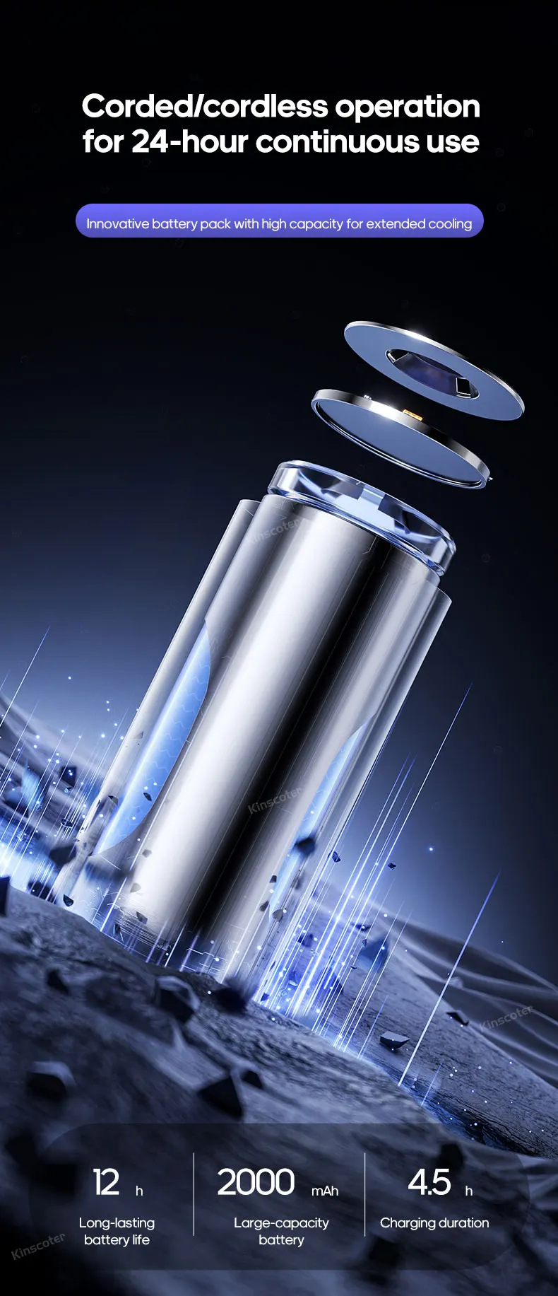 Vertical Air Conditioner Desktop Fan - Portable & Quiet