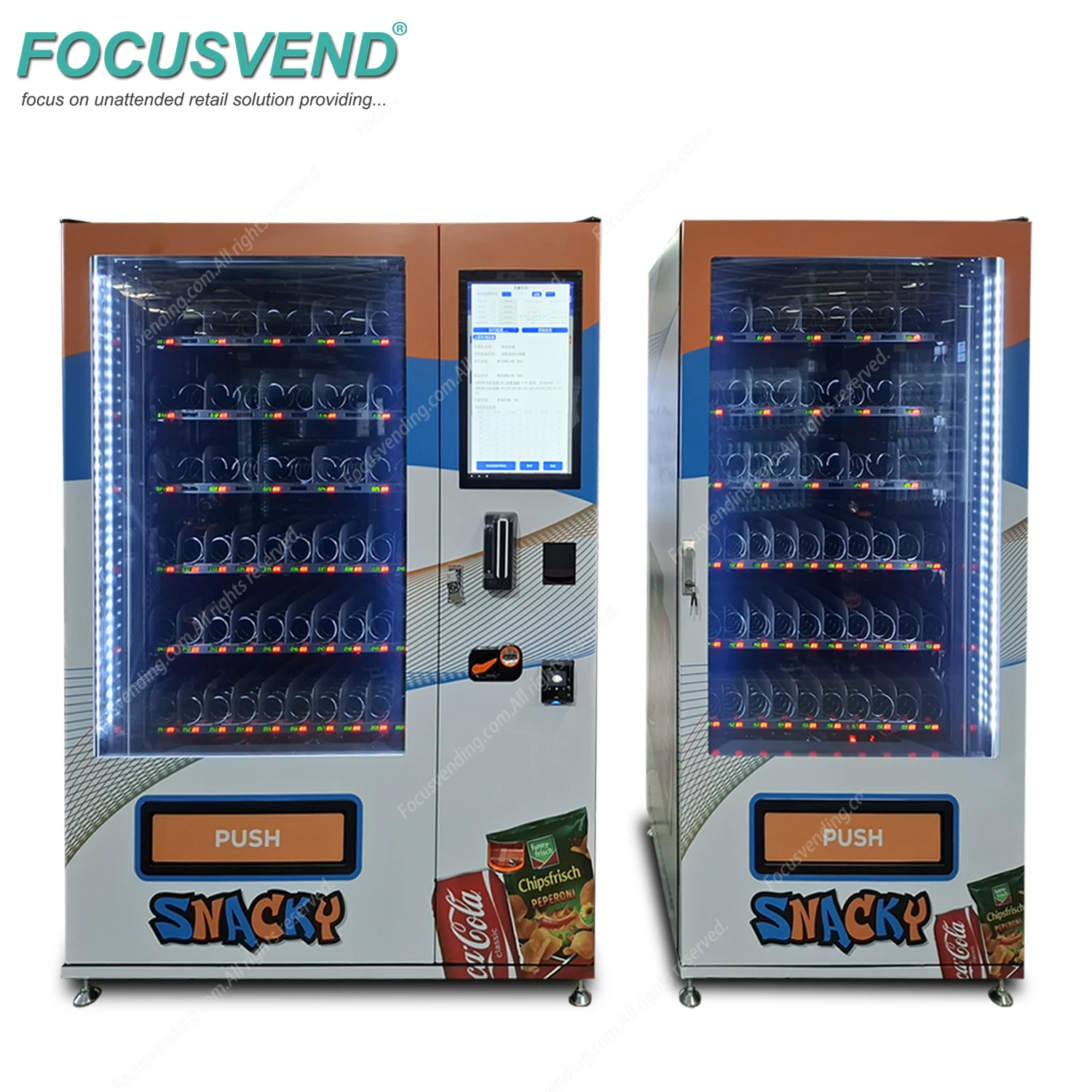 Smart Self-service Locker Vending Machines Sell Snacks and Drinks and ...