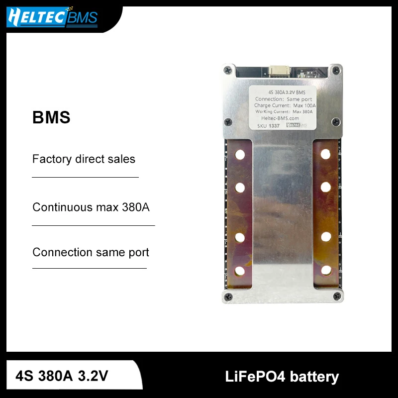 Heltec Bms 12v 4s 200a 380a 18650 Bms Lifepo4 Battery Protection Board For 3500w Energy Storage ...
