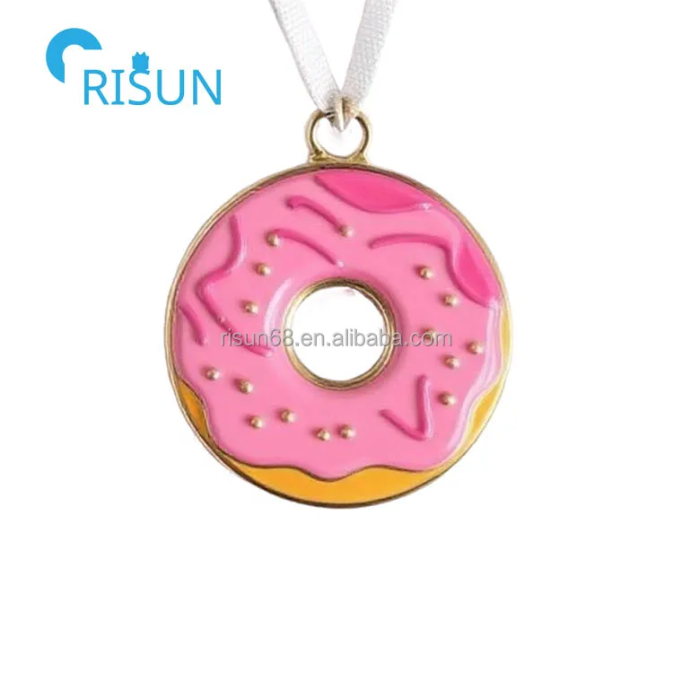 Custom Enamel Dessert Food Donut Doughnut Medals