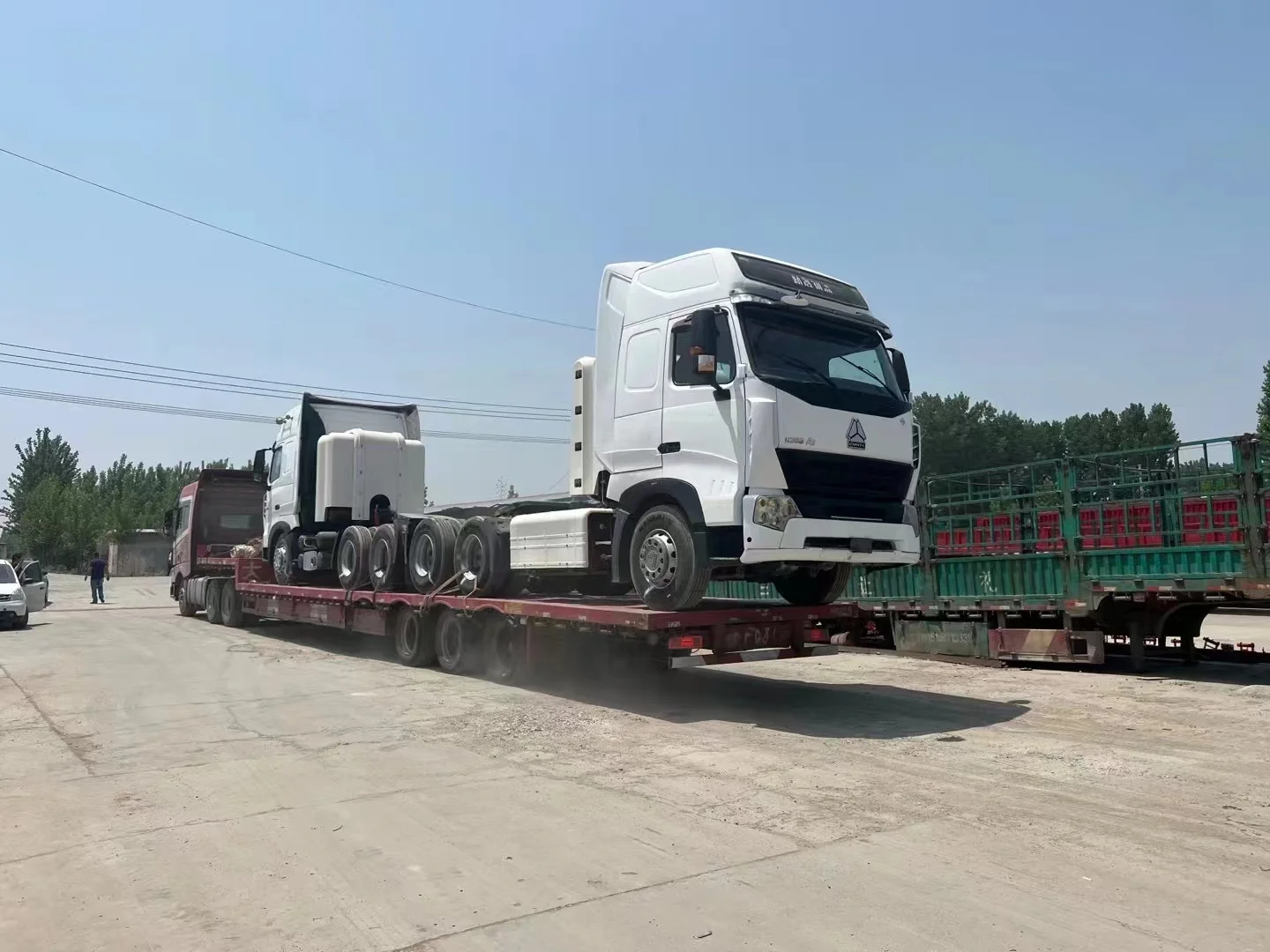 Used Sinotruck Howo Tx T7h Heavy Truck 440 Horsepower Cng Tractor Truck ...