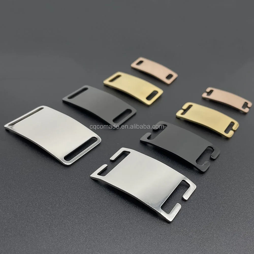 Solid Stainless Steel Slide-on Pet Collar Tags For Dog Tag Engraving ...