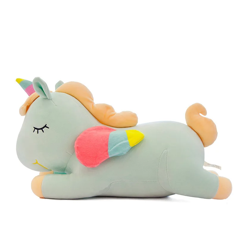 Cute Cartoon Popular Pink Rainbow Unicorn Pillow Doll Super Soft ...