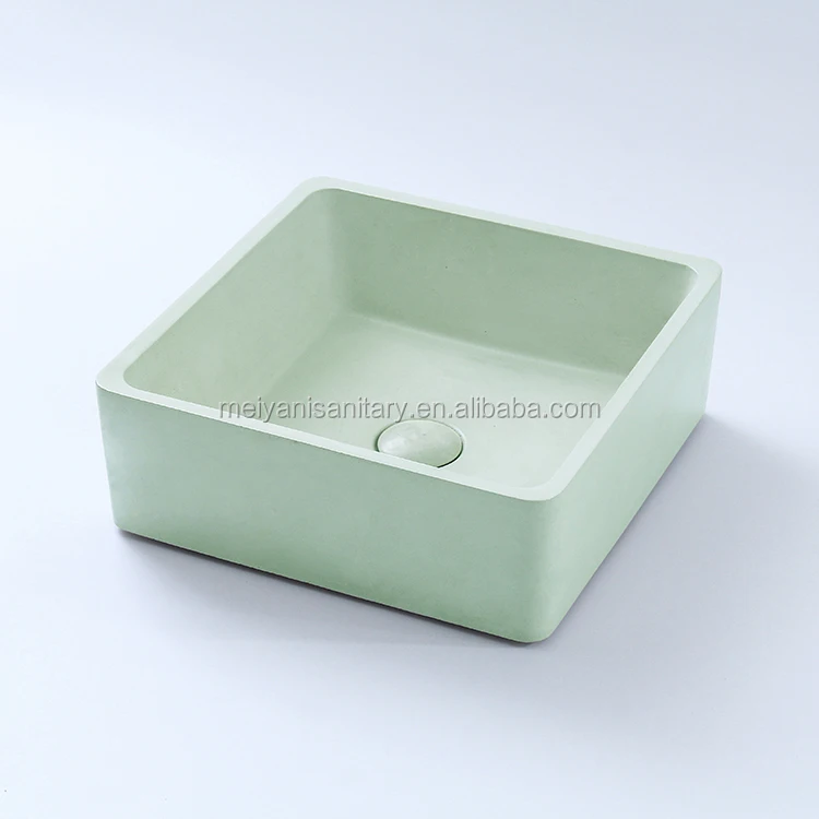 Concrete Basin Bathroom Hand Wash Station Above Counter Cement Basin ...