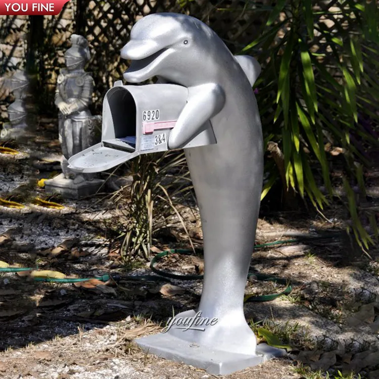 Chinese Supplier Bronze Dolphin Mailbox Sculpture - Custom Size & Color ...