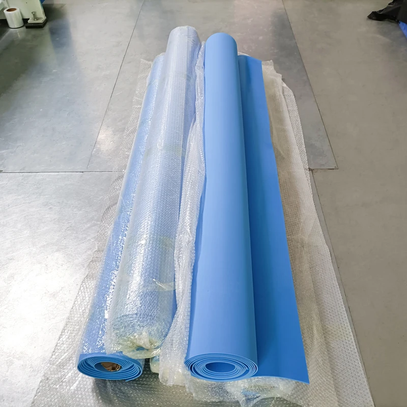 Blue Textured Silicone Rubber Sheet 1mm-5mm Thickness Waterproof for ...