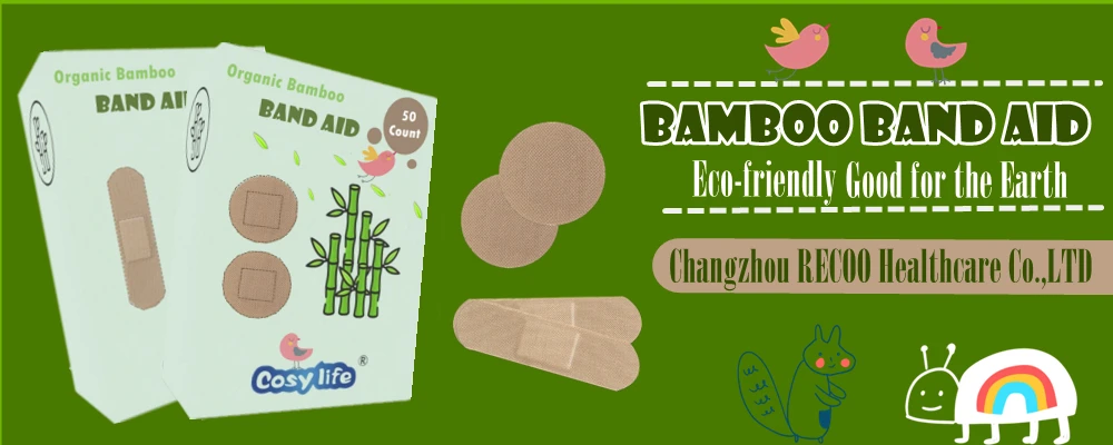Recoo Plastic Free Adhesive Plaster Hypoallergenic Wound Care Band Aid ...
