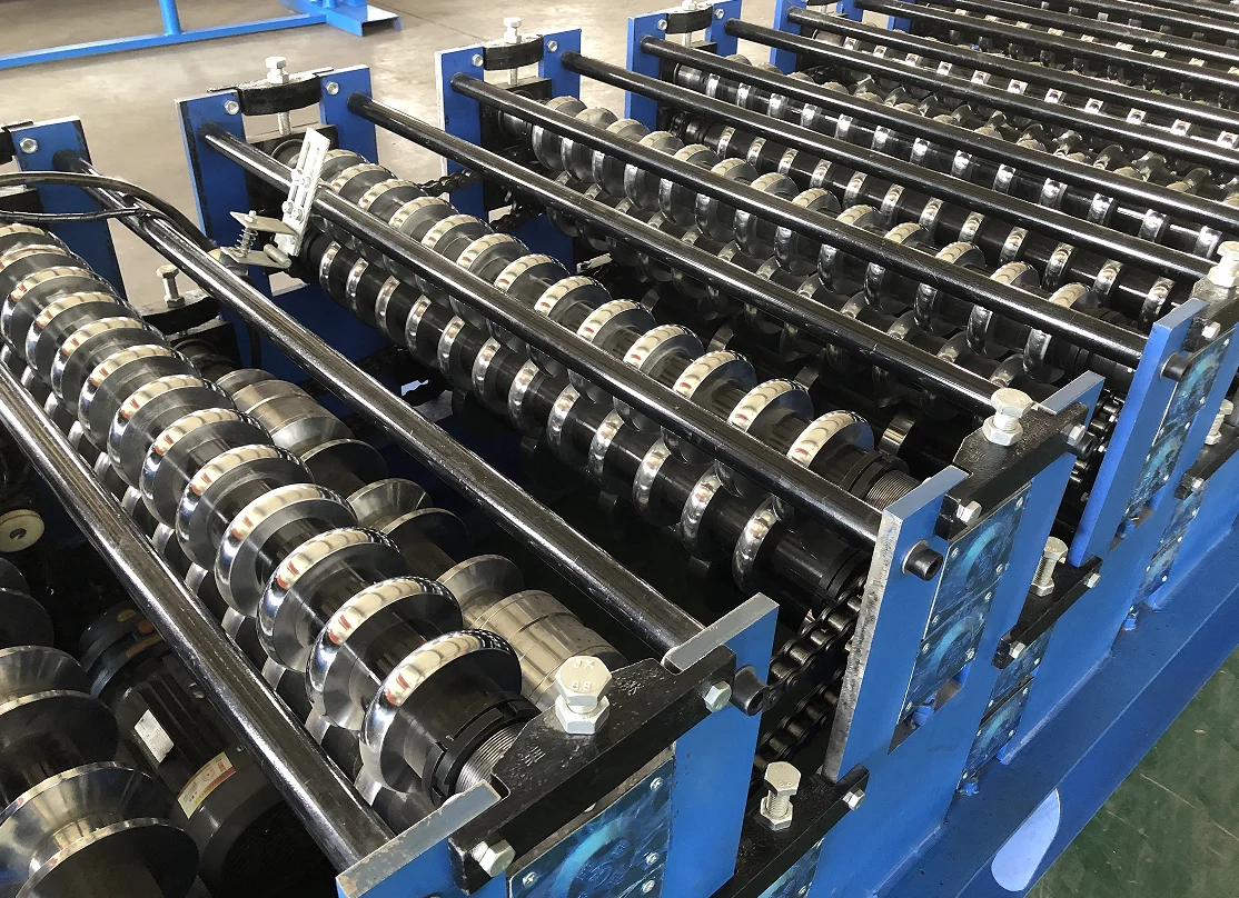 TR4 TR6 Double Layer IBR Zinc Roof Sheet Roll Forming Machine