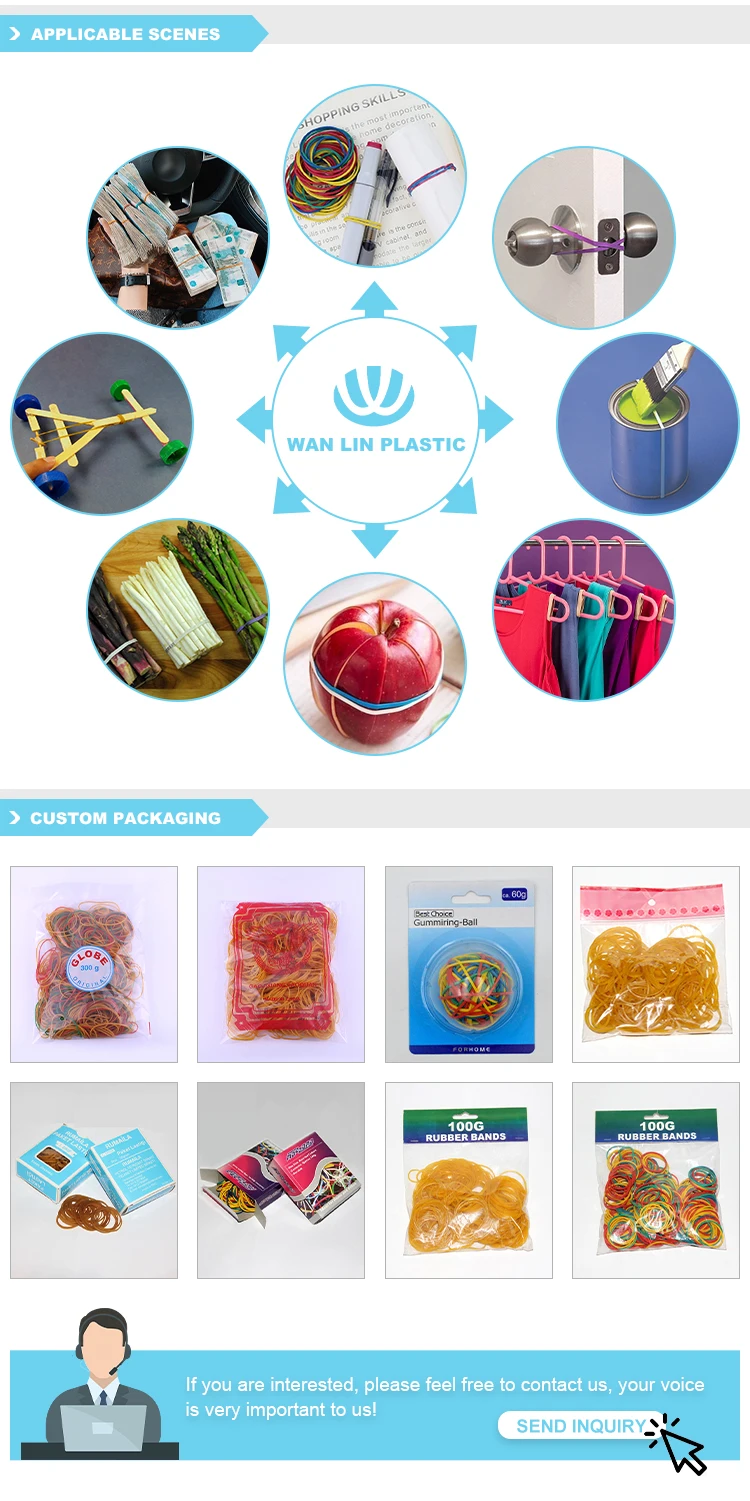 Customized Food Grade Rubber Bands for Agriculture