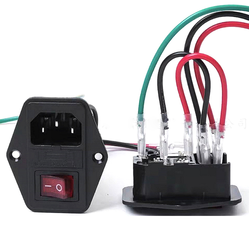 Iec320 C14 3 Pin Plug Socket 10a 250v For Industrial Use - Oem