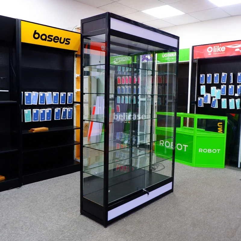 Smoke Shop Display - Durable Aluminum Frame Showcases