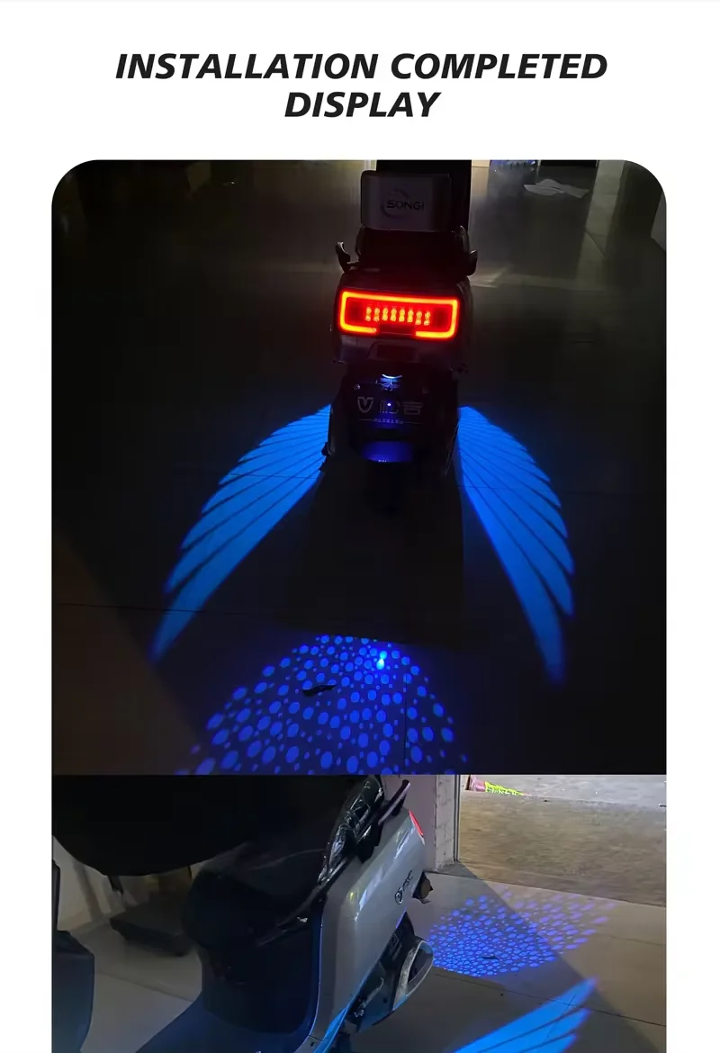 Wholesale Angel Wings Laser Light Car LED Warning Decorative Signal ...