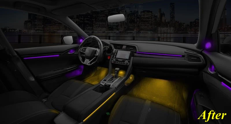 Car Interior LED Ambient Light for Honda Civic 2016-2021