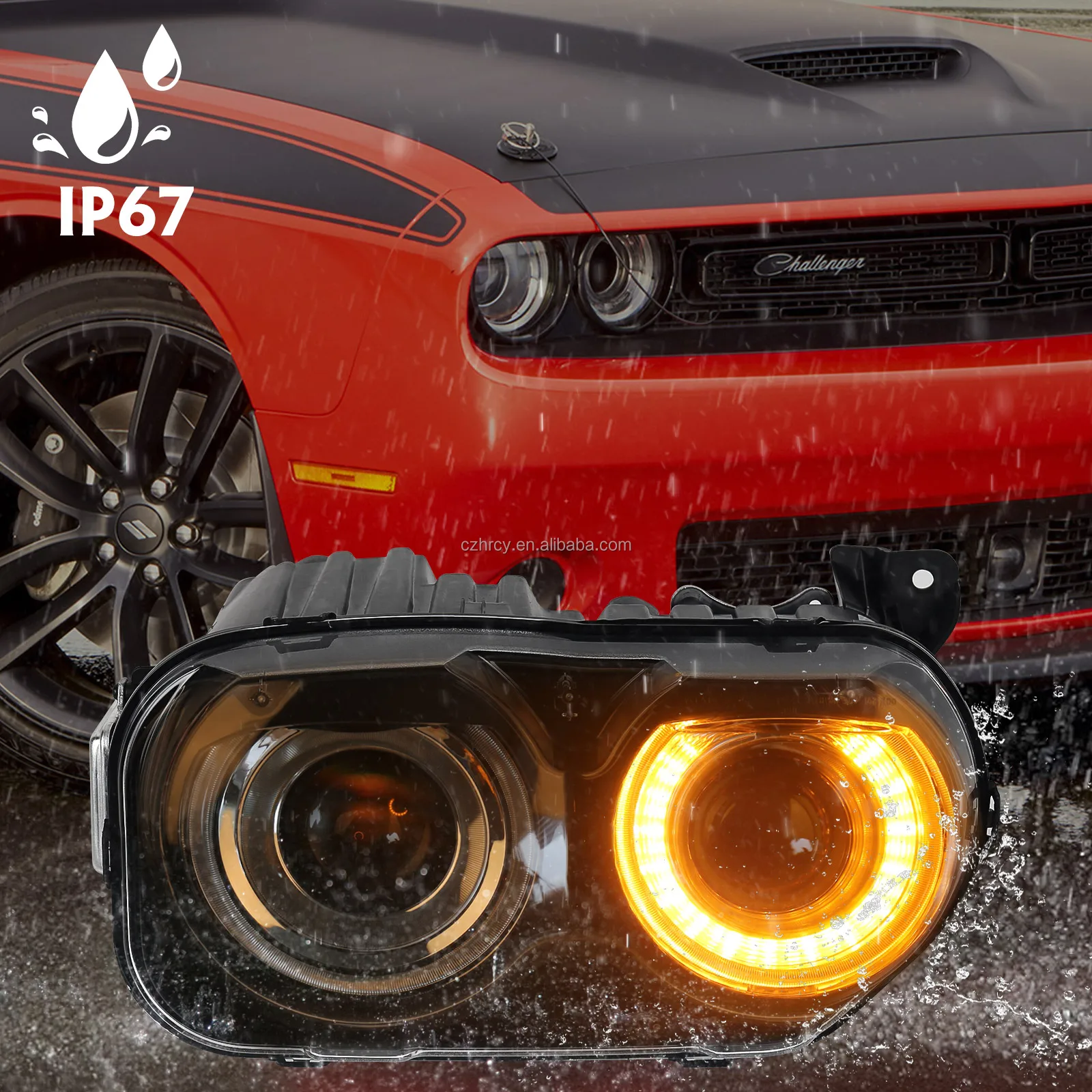 Auto Car Parts Lighting System Headlamp LED Headlight for Dodge ...