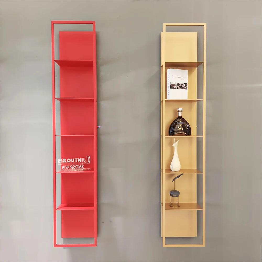 Ladder Design Aluminum Metal Rack White Red Corner Bookcases And Standing Shelves
