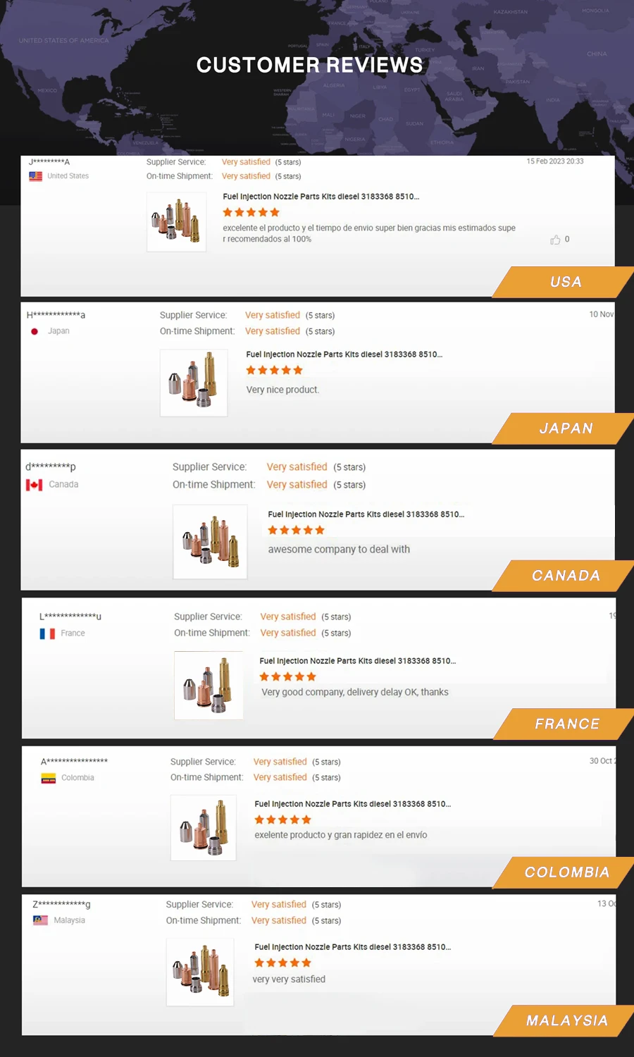 1833382c1 1818778C3 Engine Injector Sleeve SUS Stainless Steel Fuel ...