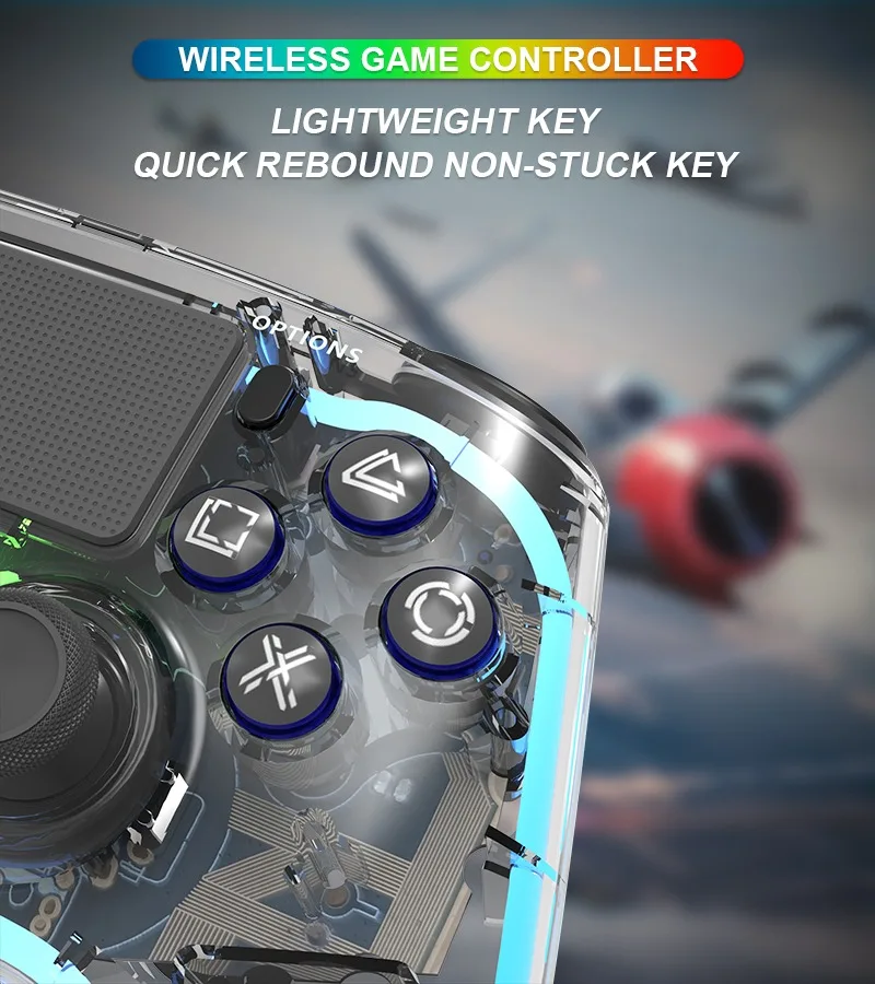 Wireless Controller for Ps4 Jostick Hall Rocker 3D Mando De Manette ...