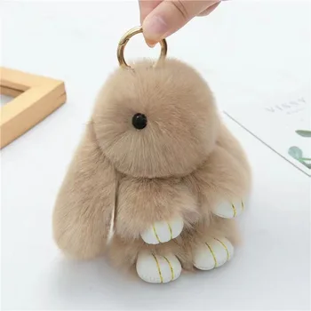 Wholesale 18cm Bunny Doll Keychain Soft Cute Bunny Fluffy Keychain ...