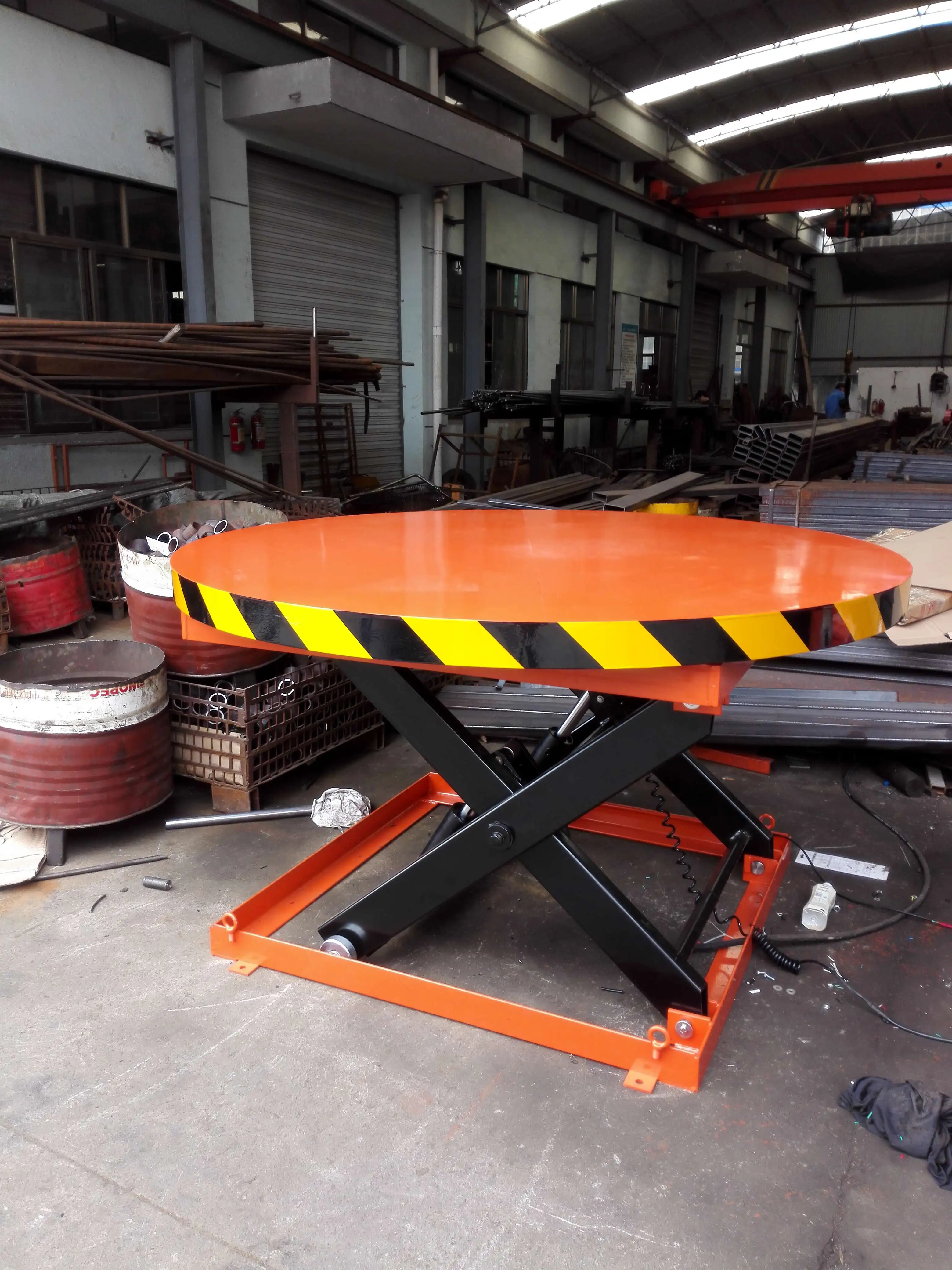 Plk Electric Scissor Lift Table Hydraulic Cargo Lift Platform Rotary ...