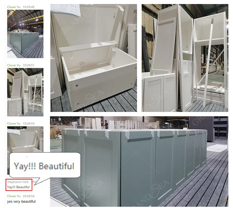 Foshan Factory Outlet Sale Kitchen Furniture Modern Lacquer Finished ...