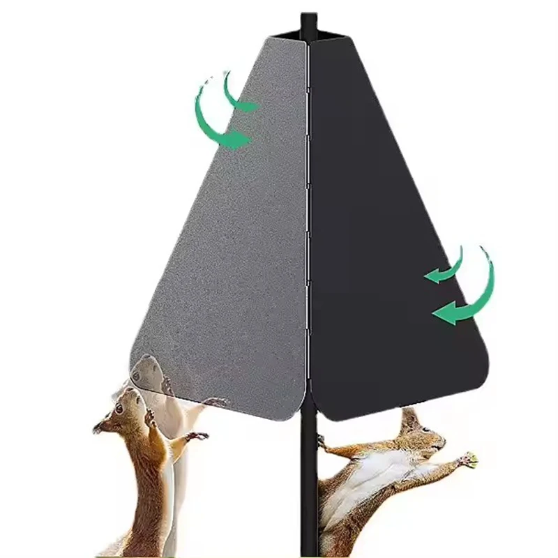New Squirrel Baffle Hanging Bird Feeder Foldable Squirrel Guard Flapper ...