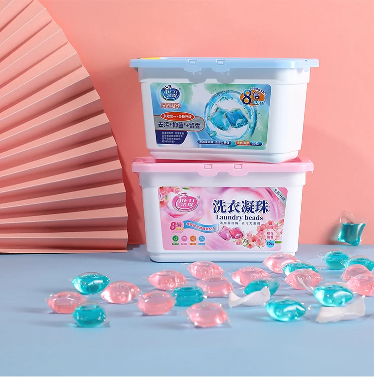 JIETI Russian Label Concentrate Capsule Liquid Detergentes