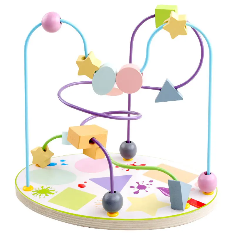 Montessori Count Color & Shape Recognition Bead Coaster