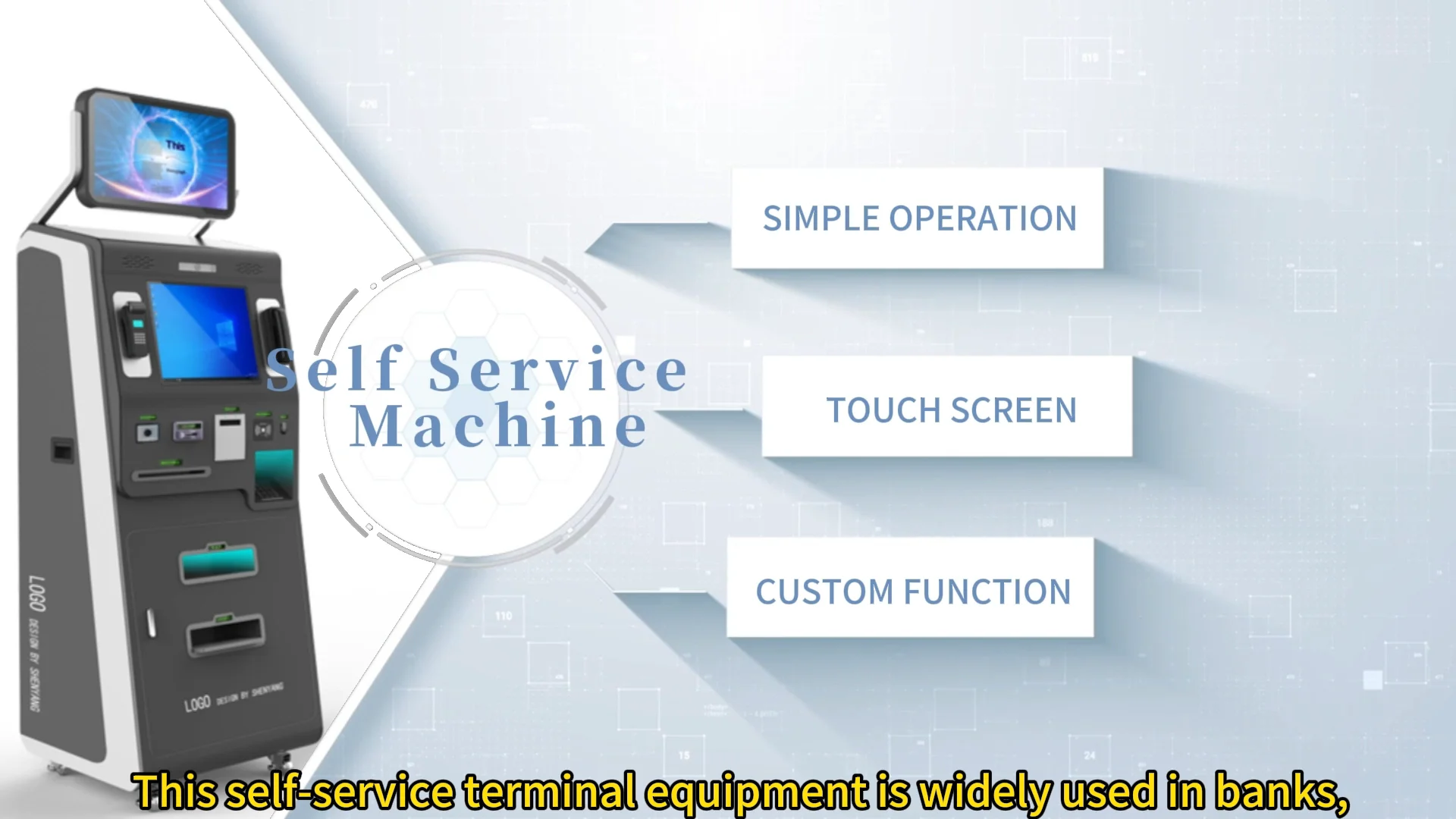 Custom New Design Dual Touch Screen Self-service Terminal Queuing Print ...